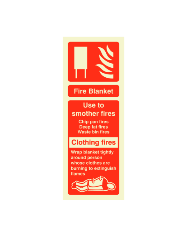 Fire Blanket ID Sign Photoluminescent • Fireology