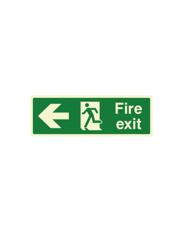 Fire Exit Sign – Left Direction • Fireology