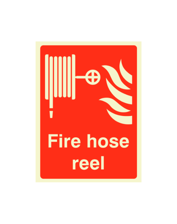 Fire Hose Reel Sign Photoluminescent • Fireology