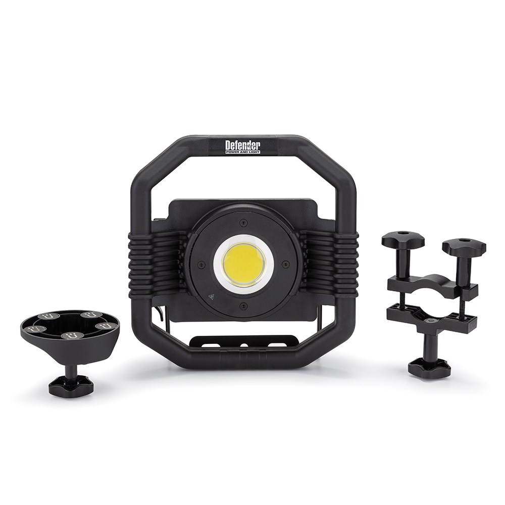 Defender MC3000 Work Light with Magnetic Holder & Scaffolding Bracket ...