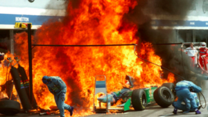 Famous Fires in Sport - Jos Verstappen 1994 German Grand Prix • Fireology